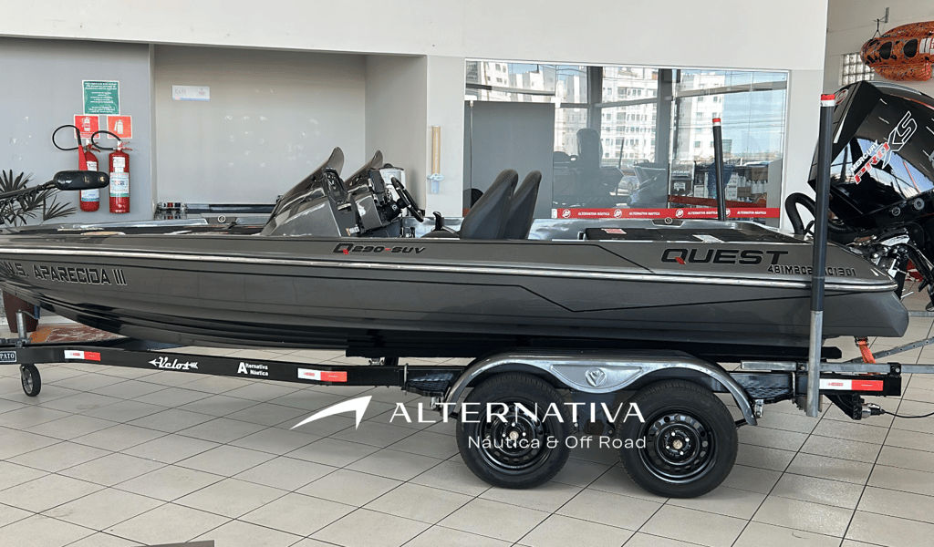Quest Boats Q290 Suv - Bass Boat com 250 HP 5.8 pés | Bombarco